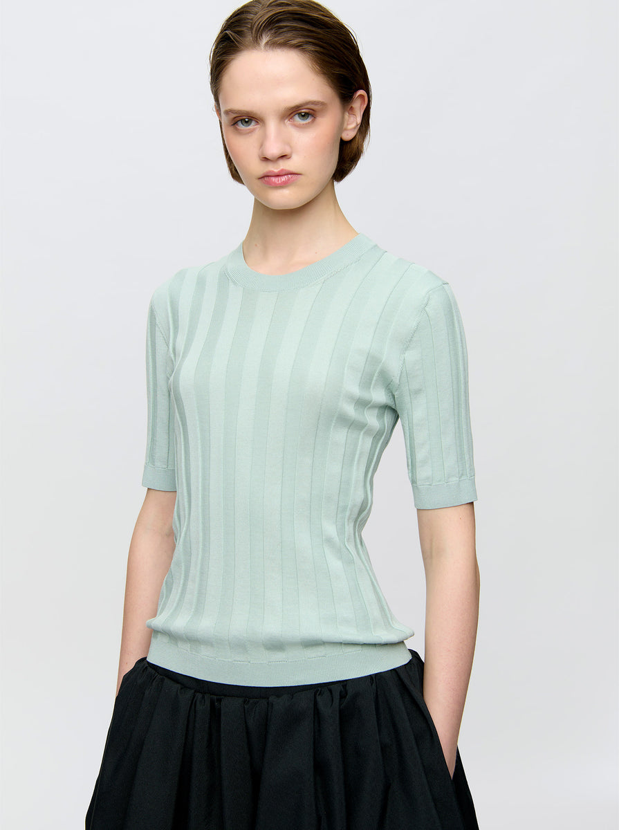 DEEDA Crewneck sweater Turquoise – CÂLLAS Milano